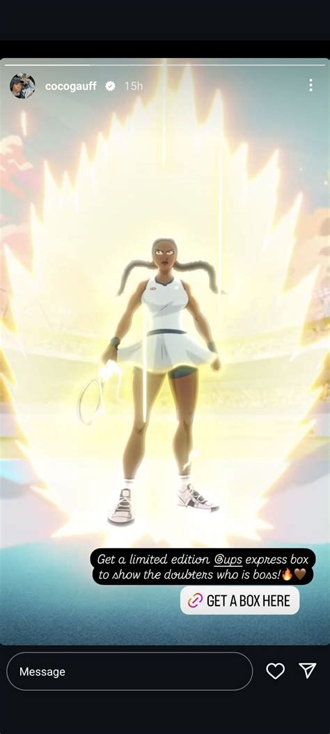 Coco Gauff Vs The Doubters American Star Shines In Ups Anime Style Be Unstoppable Campaign