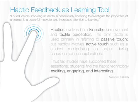 Spaces For Learning Classroom Haptics