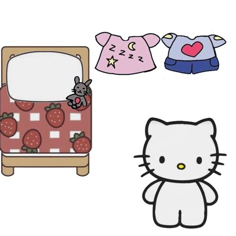 🍄~hello Kitty Paper Doll Bedroom~🍄 In 2023 Paper Dolls Hello Kitty