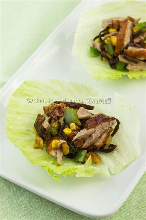 火鴨絲生菜包【爽脆可口】 Duck San Choy Bao Peking Duck Lettuce Wrap Shredded