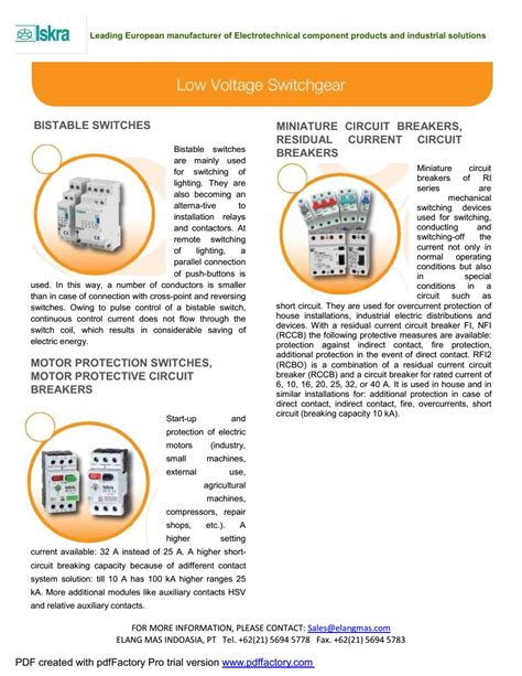 Low Voltage Switchgear Elang Mas IndoAsia