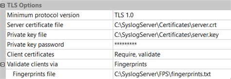 syslog over tls syslog watcher docs