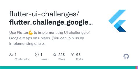 Github Flutter Ui Challenges Flutter Challenge Googlemaps Use Flutter To Implement The Ui