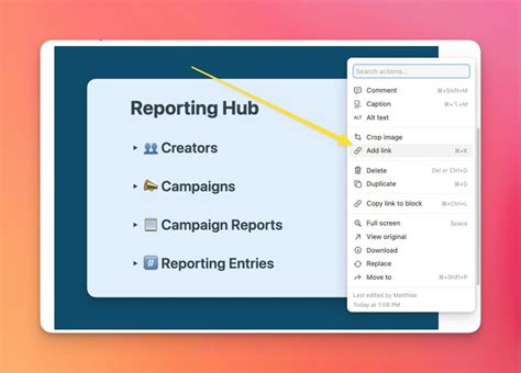 Images In Notion Can Now Have Links 😍 Super Nice Qol Feature Use It