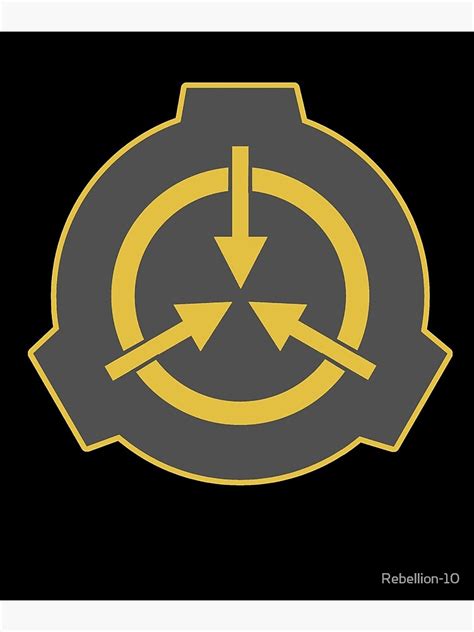Scp Foundation Yellow Symbol Poster For Sale By Rebellion 10 Redbubble