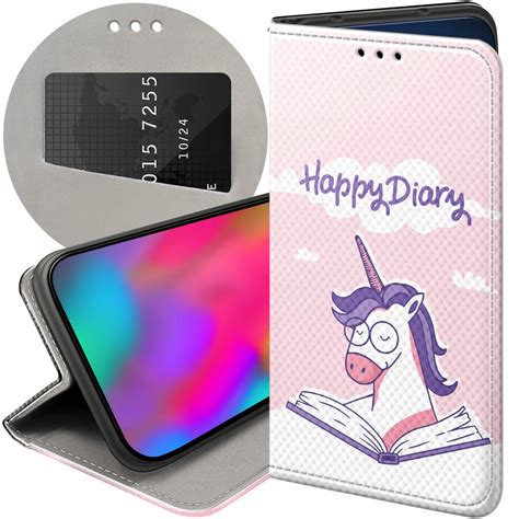 ETUI Z KLAPKĄ DO SAMSUNG GALAXY A55 5G WZORY JEDNOROŻEC BAJKI KSIĘŻNICZKI Hello Case Sklep