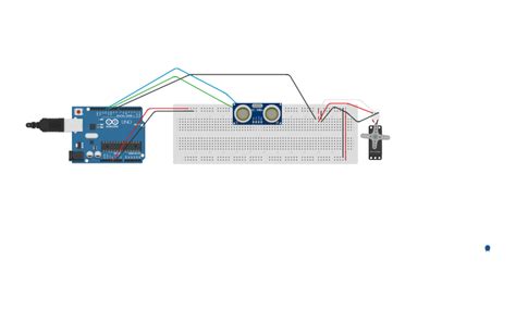 Circuit Design Control Micro Servo With Ultrasonic Hc Sr04 Tinkercad