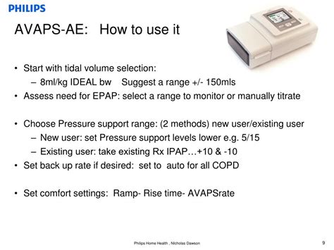 PPT AVAPS AVAPS AE Auto Titration Modes Of Non Invasive Ventilation Preliminary Setting