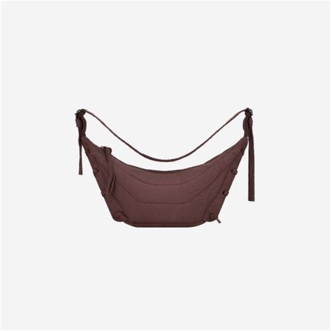 르메르 스몰 소프트 게임 백 나일론 캔버스 다크 초콜릿 Lemaire Kream