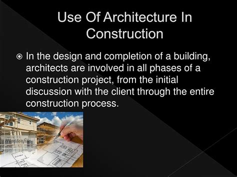 PPT PPT ON APPLICATIONS OF ARCHITECTURE PowerPoint Presentation Free Download ID