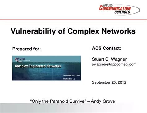 Ppt Vulnerability Of Complex Networks Powerpoint Presentation Free Download Id2608404