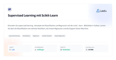 Supervised Learning Mit Scikit Learn Labex