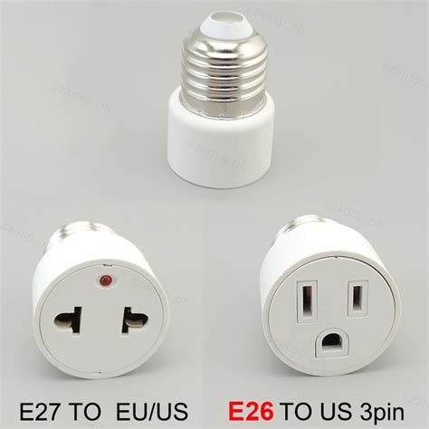 100 240v E26 E27 Bulb To Useu Plug Light Fixture Bulb Base Lamp Socket