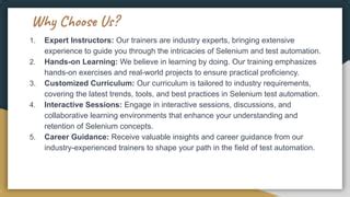Best Selenium Training Pdf Computer Software And Applications Computing