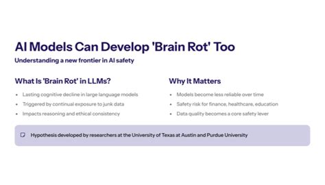 Ai Models Get Brain Rot The Impact Of Low Quality Data On Performance