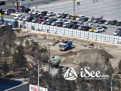 ФОТО Хонх той цэцэрлэгт хүрээлэн дэхь усан оргилуурын ажил эхэлжээ Isee Mn