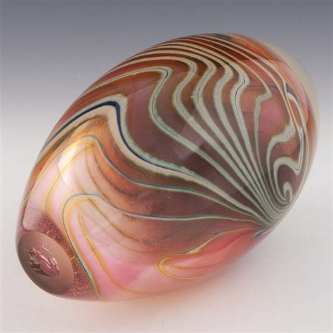 Layne Rowe Peacock Ovoid Vase 1999 For Sale At 1stdibs