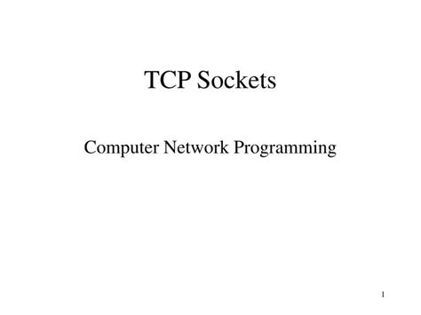 PPT TCP Sockets PowerPoint Presentation Free Download ID 4479683