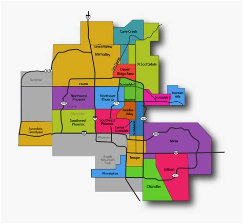 Real Phoenix Neighborhood Maps Map Of Phoenix Neighborhoods Free