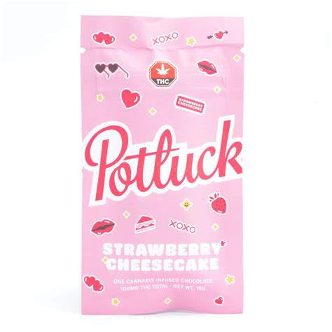 100mg Thc Strawberry Cheesecake Chocolate Potluck Buy Low Green