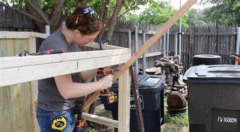 How To Build A Garbage Can Enclosure Part Wilker Do S