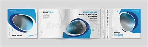 Square Brochure Template Design Cover Business Annual Report Catalog Magazine Journal Mockup