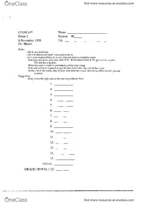 chem 131 midterm exam 2 oneclass