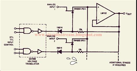 Simple Buffered Analog Switch Circuit Diagram