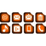 Vector Drawing Of Flat Skype Status Icons Free Svg
