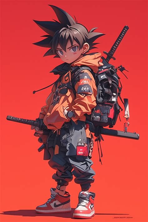 Dragonballz Street Goku Tactical Drip Drip Dragon Ball Characters
