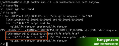 docker 网络使用详解3（容器间的相互通信：ip、容器名、joined容器）