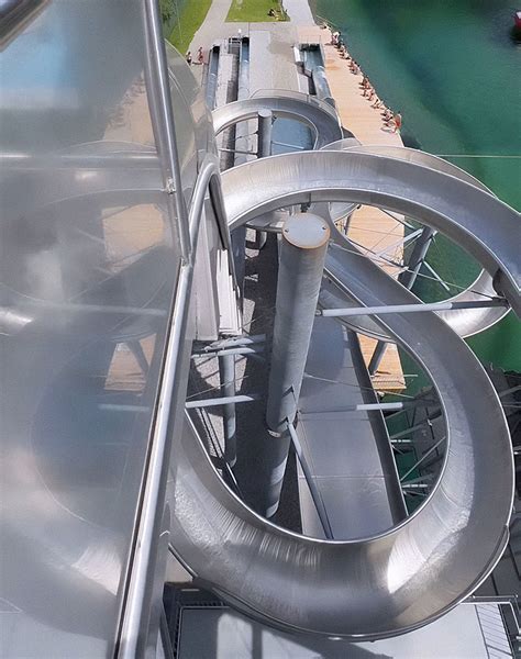 Banned For Women But She Jumped Anyway Wild Waterslide Stunt Sparks