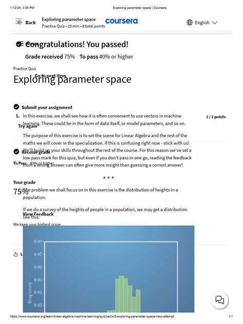 Exploring Parameter Space Coursera Pdf
