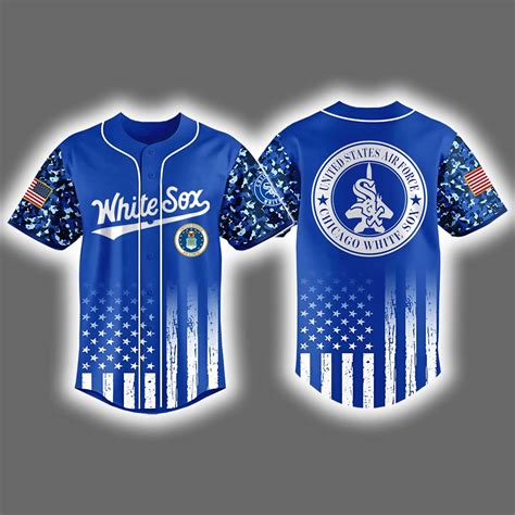 2025 White Sox X Us Air Force Appreciation Night Baseball Jersey