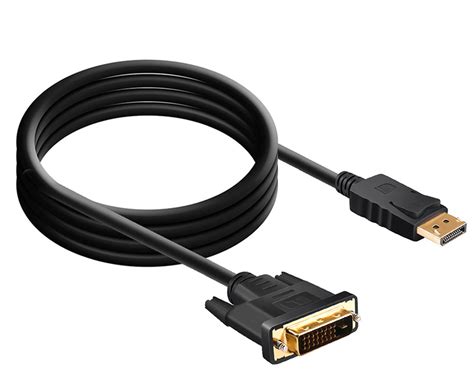 【楽天市場】displayport To Dvi 変換 ケーブル Dp To Dvi 変換ケーブル対応 1080p デュアルディスプレイ ブラック 1 8m Dp オス Vga オス