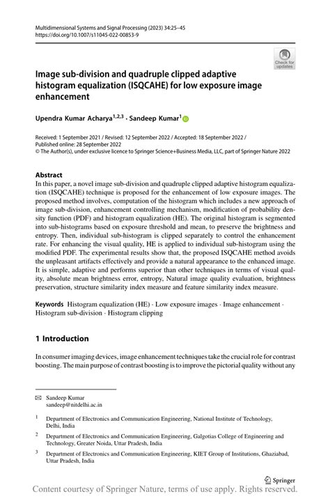 image sub division and quadruple clipped adaptive histogram equalization isqcahe for low