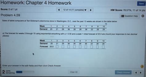 Solved Homework Chapter 4 Homework Save Score 0 Of 1 Pt 12