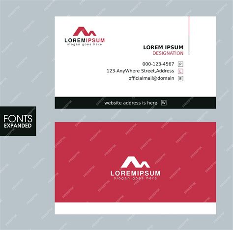 Premium Vector Modern Minimal And Minimalist Business Card Template