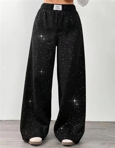 Штани палаццо з блистками розмір Xl — ціна 400 грн у каталозі Брюки Купити жіночі речі за