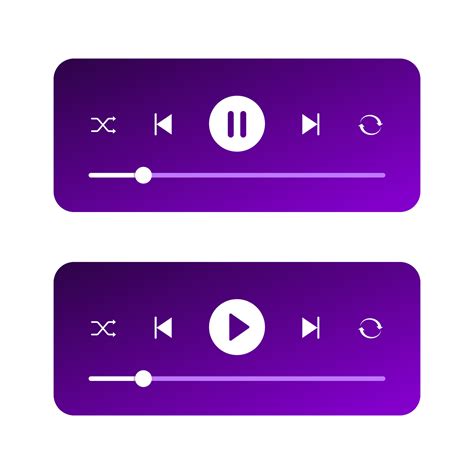 Music Player Ui Screen Element Vector Illustration 26310795 Vector Art At Vecteezy