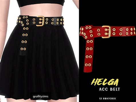 Helga ACC Belt For Sims Grafity Cc Patreon
