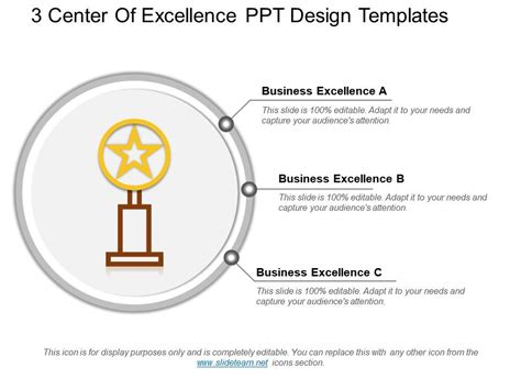 3 Center Of Excellence Ppt Design Templates Templates Powerpoint Slides Ppt Presentation