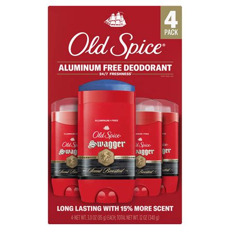 Old Spice Aluminum Free Deodorant For Men Swagger 24 7 Odor