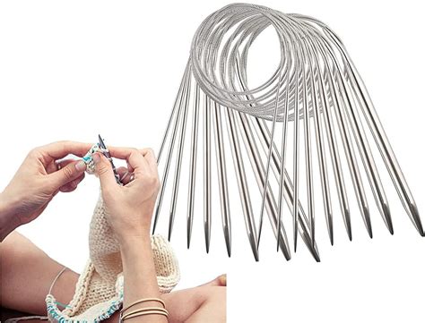 11 Pieces Circular Knitting Circular Knitting Needles 120cm Long