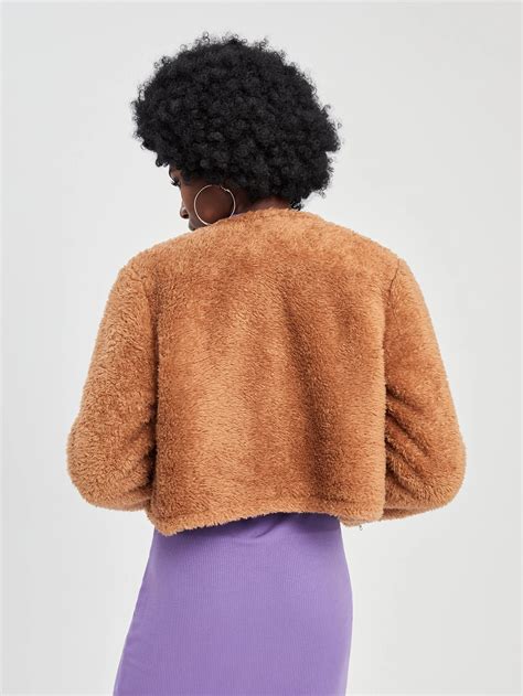 Elia De Leon Casual Eenkleurig Jas Shein Nederland