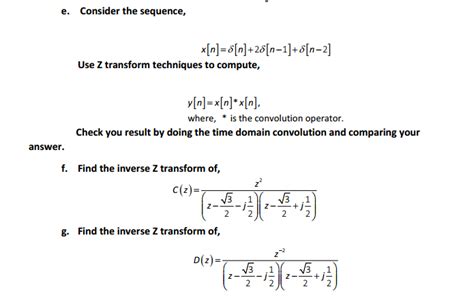solved a find the inverse z transform of a z 3 b find
