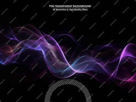 Premium Psd Abstract Design On A Black Background In The Style Of Flowing Lines Dark Colourful