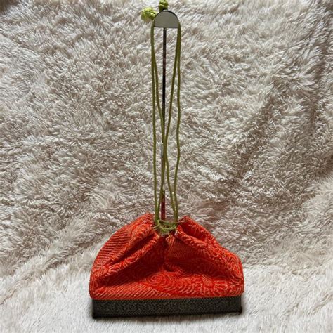 和装用バッグ 巾着袋 着物 浴衣 レディース 巾着バッグ 赤 朱 小物入れ By メルカリ