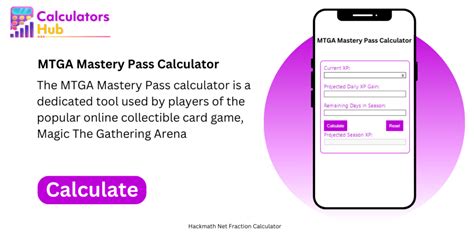 Mtga Mastery Pass Calculator Online Calculatorshub