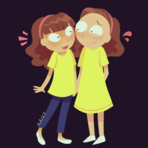 Morticia And Girl Morty Pocket Mortys Arte Delle Anime Arte Ventagli